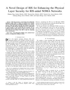 Bournemouth University Research Online [BURO] - A Novel Design of RIS for Enhancing the Physical ...
